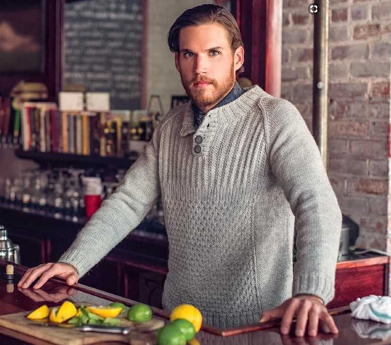 Easy Polo Sweater Knitting Pattern