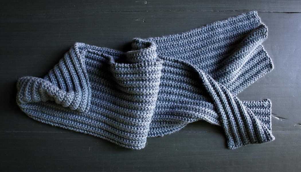 Knit a Cozy Potato Chip Scarf with this Free Pattern