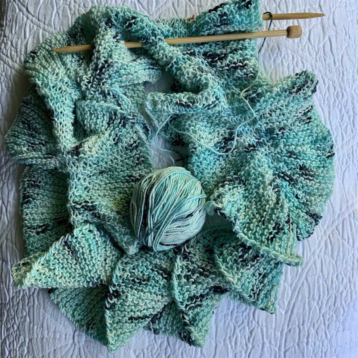 Knit a Cozy Potato Chip Scarf with this Free Pattern