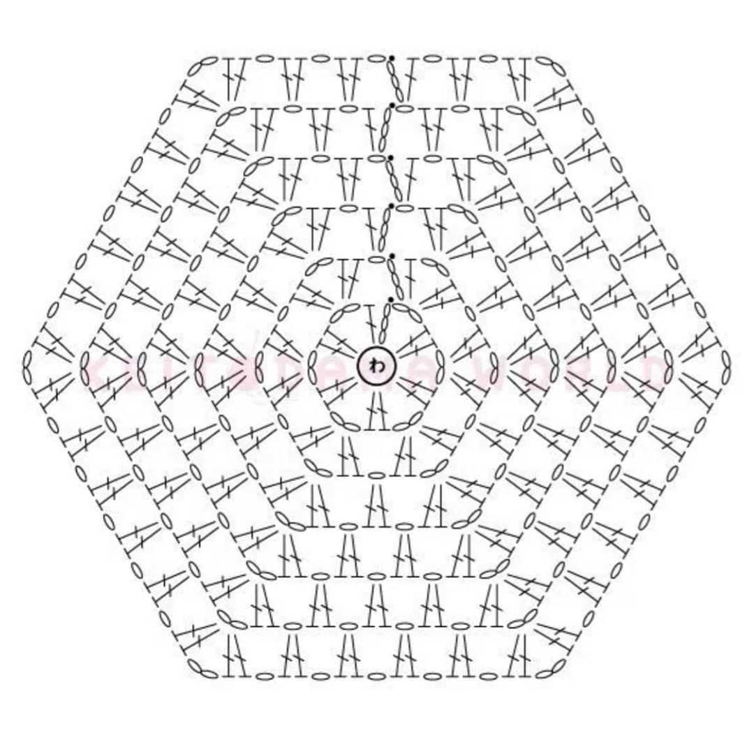 Hexagon Knitting Pattern