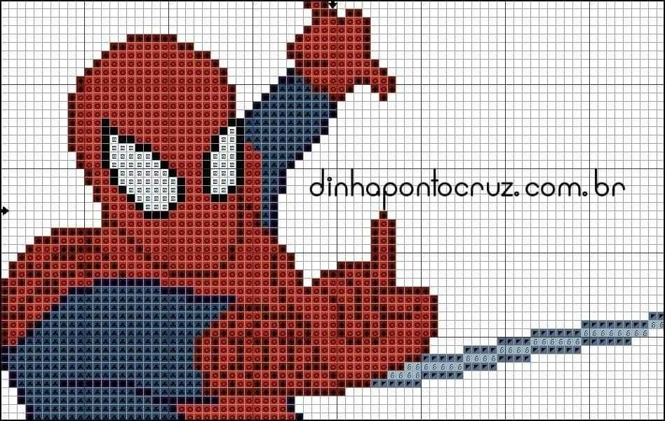 Creating a Spiderman knitting pattern graph