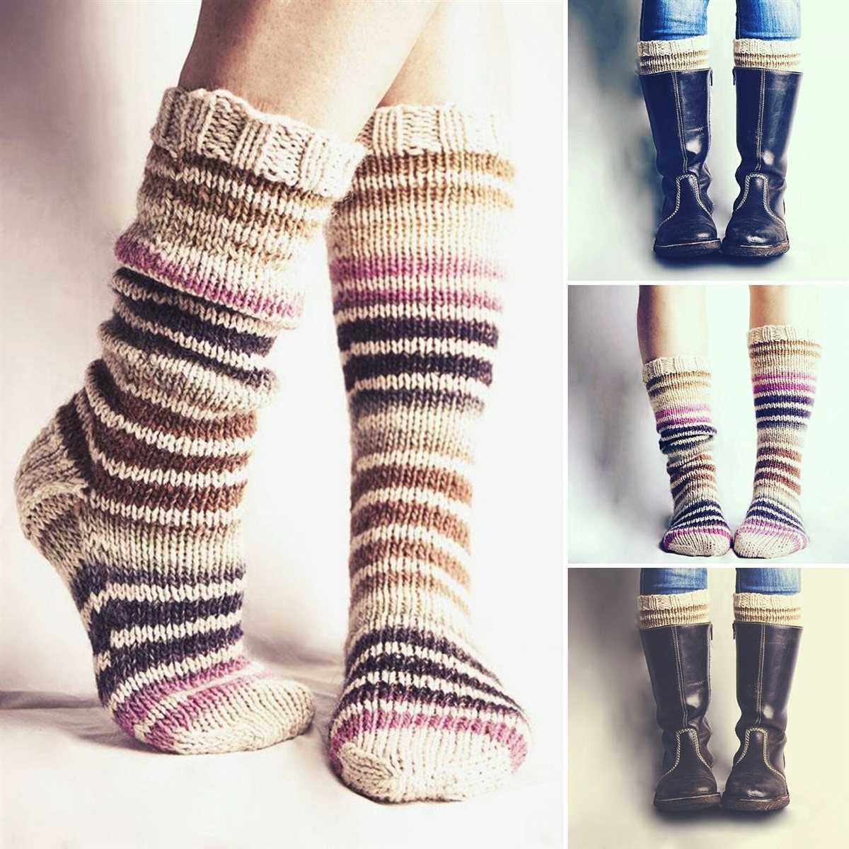 Cozy Feet: A DIY Boot Socks Knitting Pattern