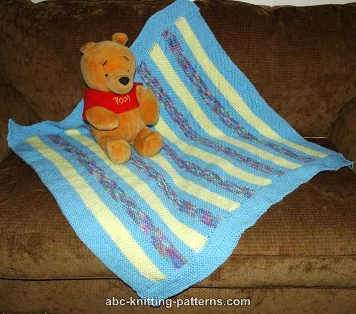 Knit a Beautiful Diagonal Baby Blanket with This Free Pattern