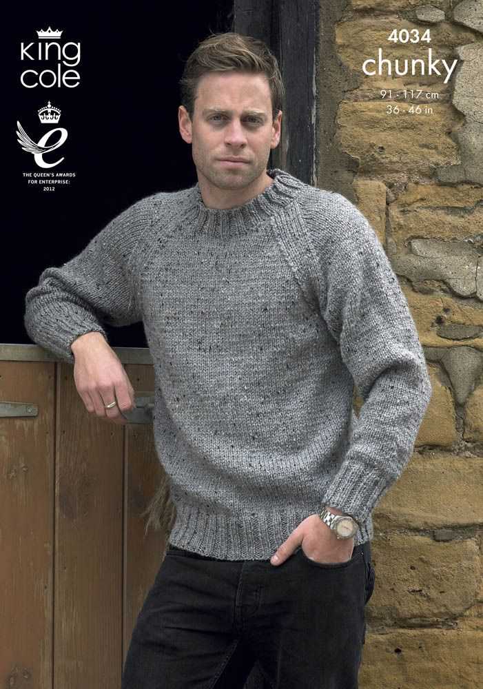 Simple and Free Knitting Pattern for Men's Jumpers
