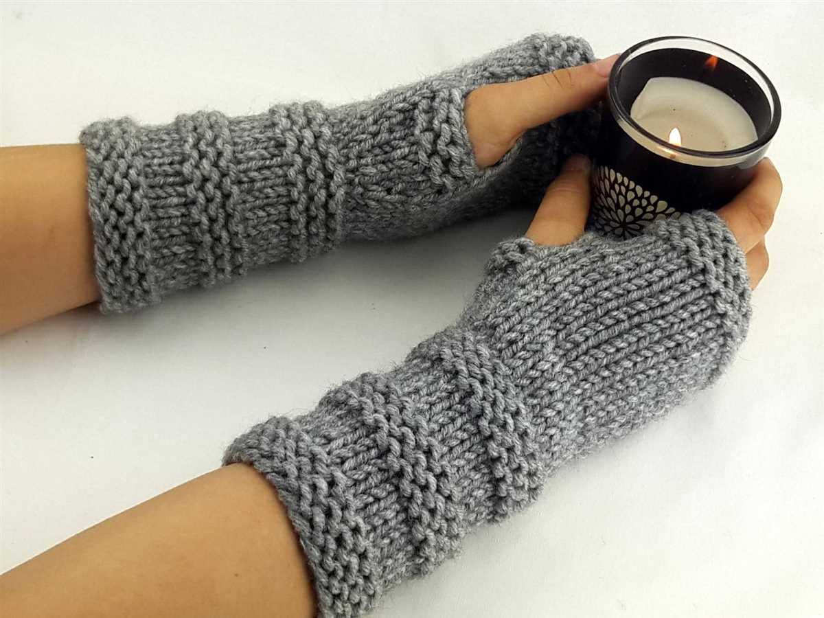 Simple and Stylish Knitting Pattern for Men's Hand Warmers