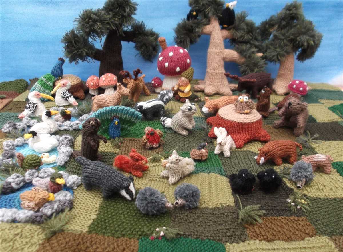 Explore Woodland Animal Knitting Patterns for Free