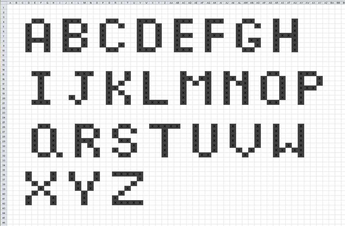 Creating Unique Letter Designs with Knitting Pattern Alphabet Charts