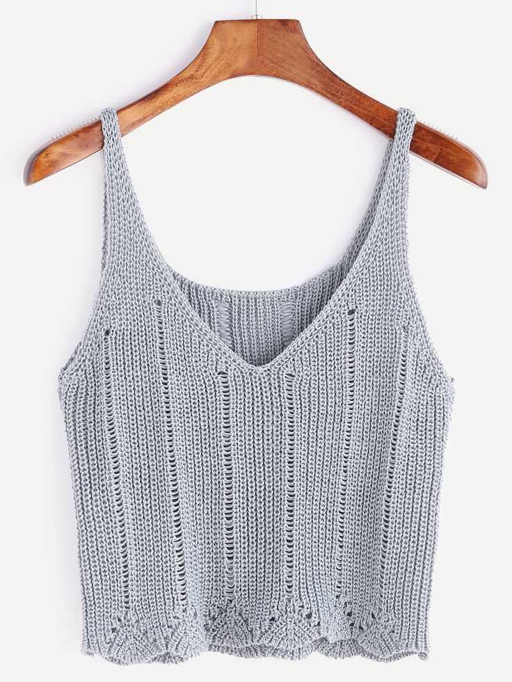 Knit your own stylish V neck top with this pattern