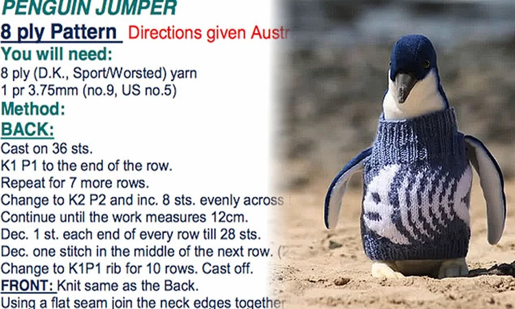 Knit Your Own Penguin Jumper with This Free Pattern