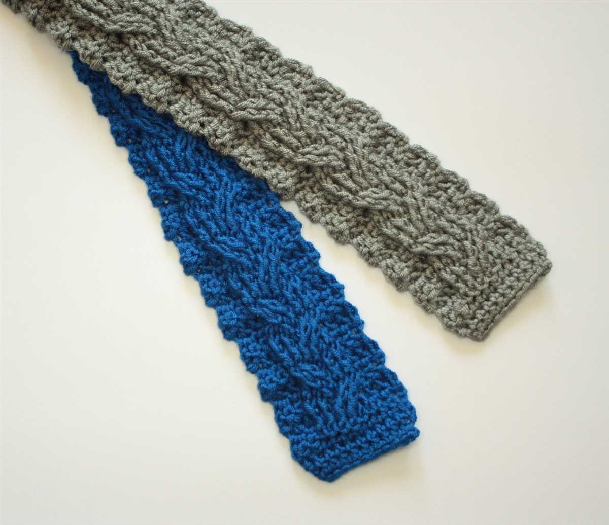 A Unique Knit Pattern for Ties