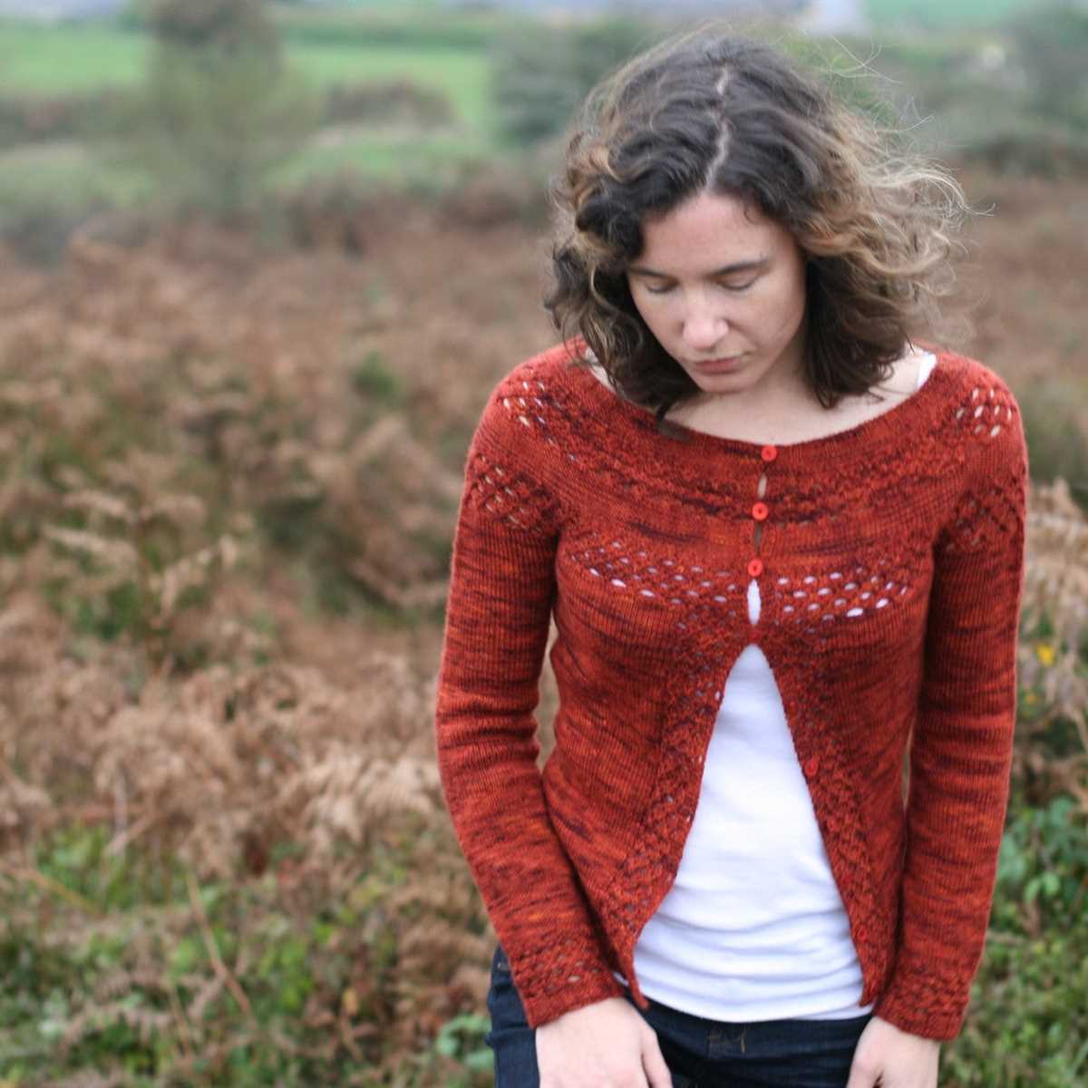 Create your own waffle knit cardigan with this easy pattern