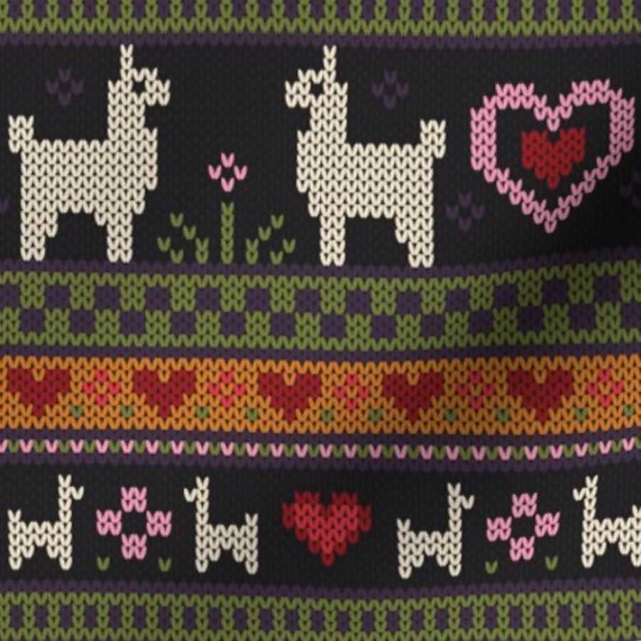 Lovely Llama Hat: Knitting Pattern