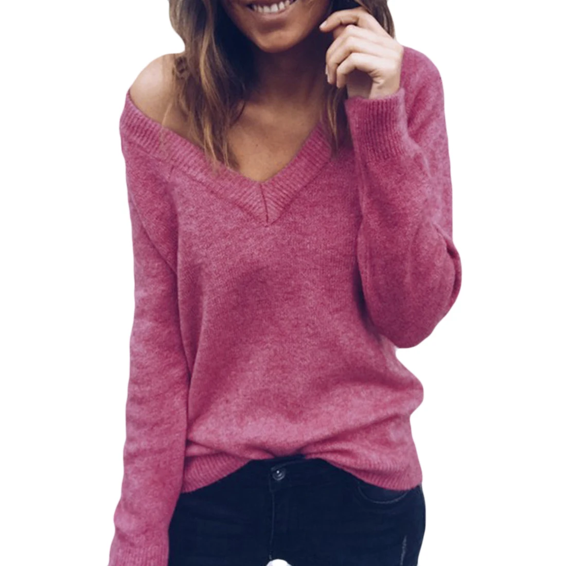 How to Knit a Gorgeous V Neck Sweater with a Deep Neckline