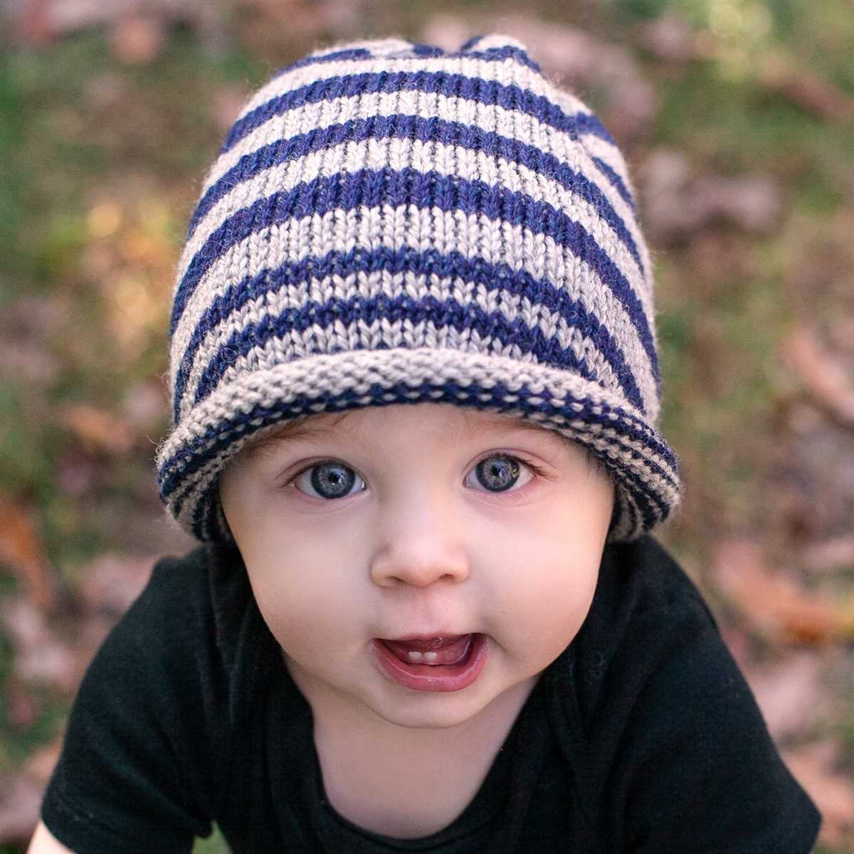 Stylish Knitted Striped Hat Pattern